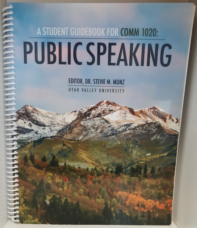 A Student Guidebook for Comm 1020: Public Speaking (2018) ~ Edited by ...