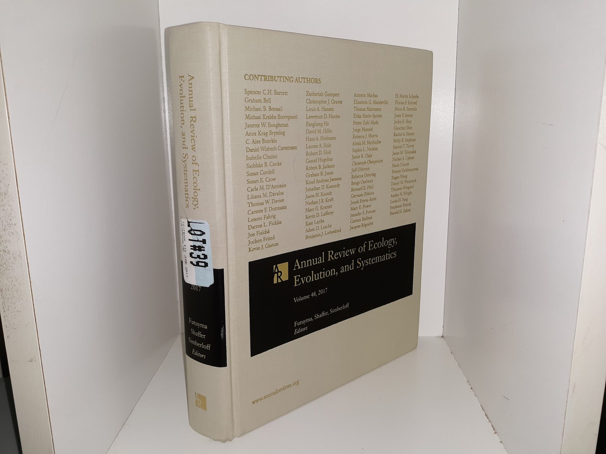 Annual Review of Ecology, Evolution, and Systematics: Vol. 48, 2017 ...