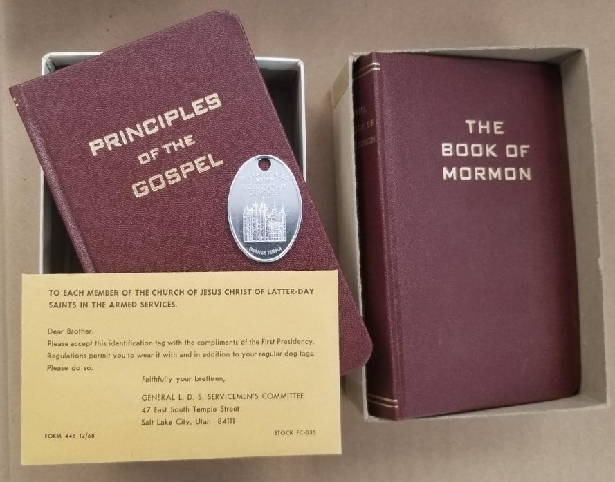 1966 / 1969 - Box with Military Edition Book of Mormon, Copy of ...
