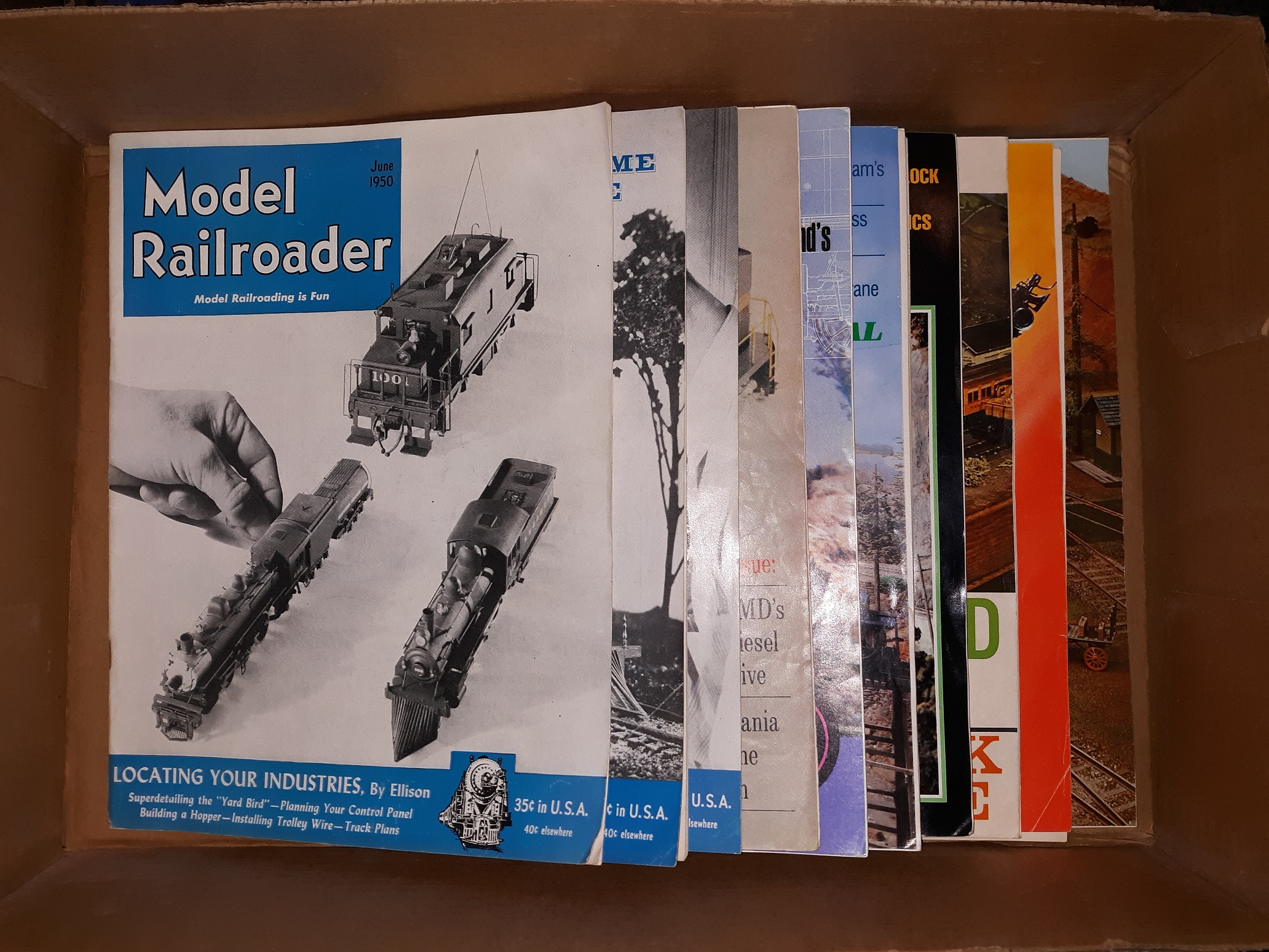 10 Issues of Model Railroader Magazine (See Details) - Eborn Books