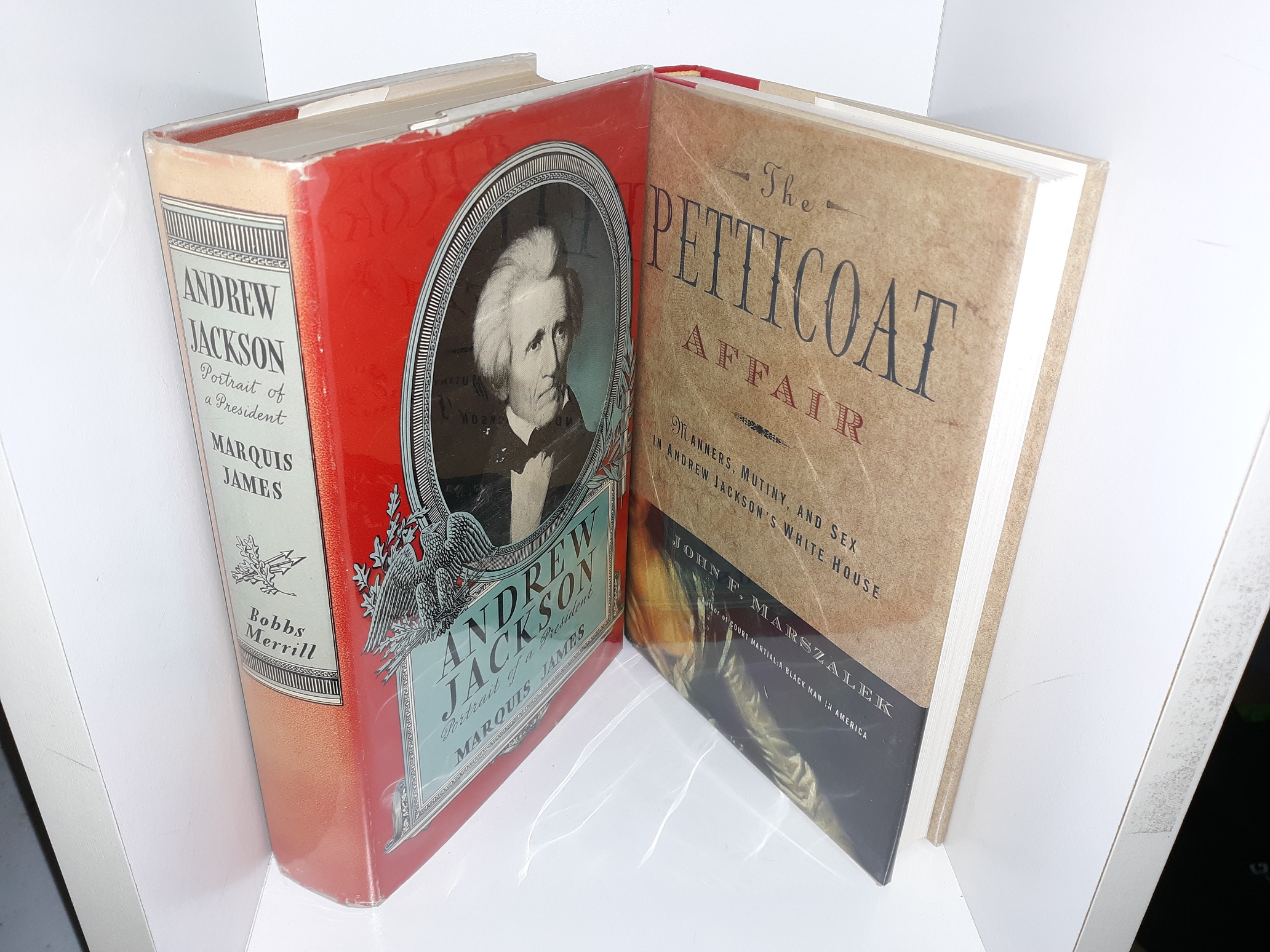 2 Books about Andrew Jackson: Andrew Jackson: Portrait of a President / The Petticoat Affair ...