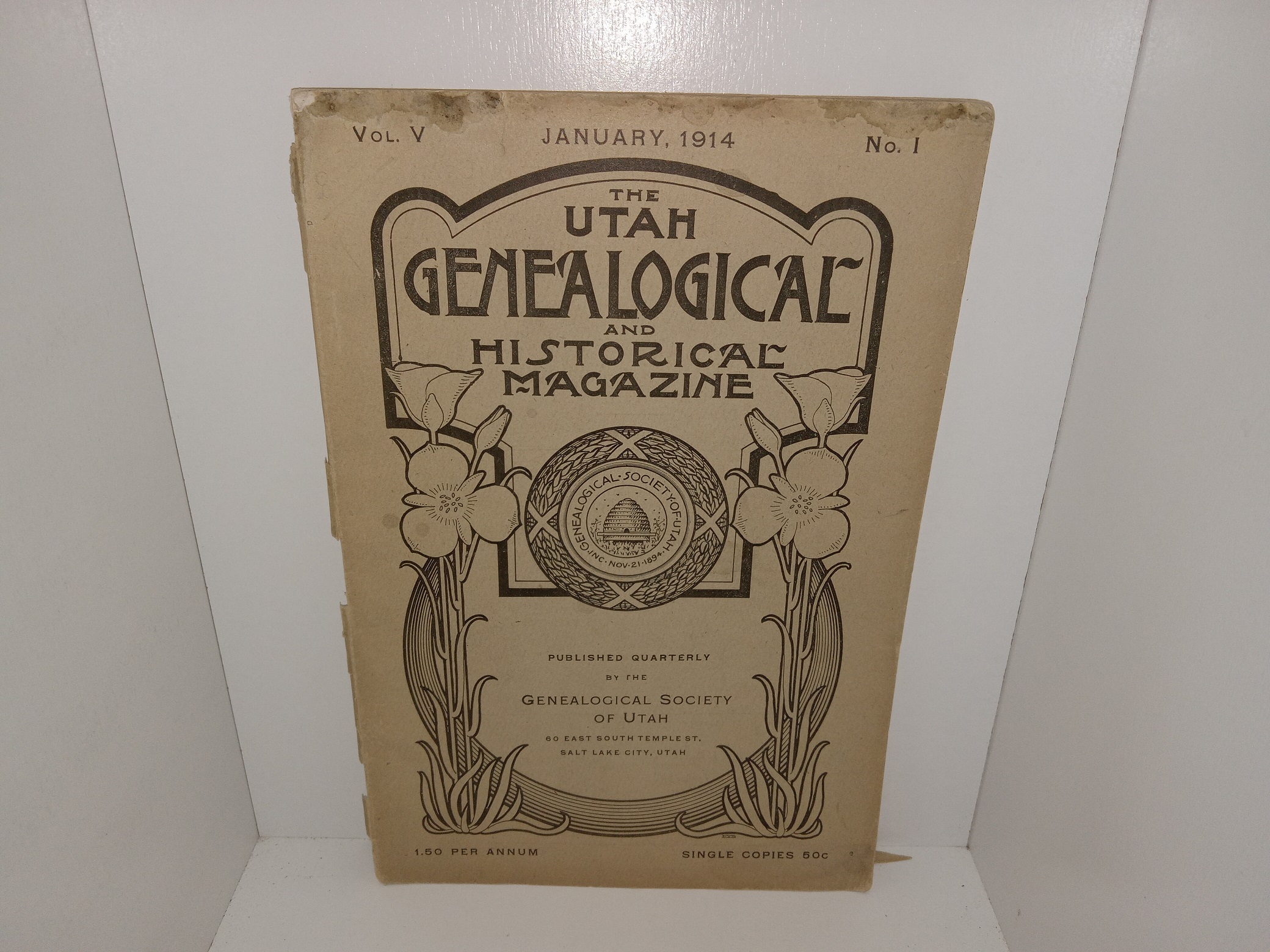 The Utah Genealogical and Historical Magazine: Vol. 5, No. 1, January, 1914 (Uncut) (1914 ...
