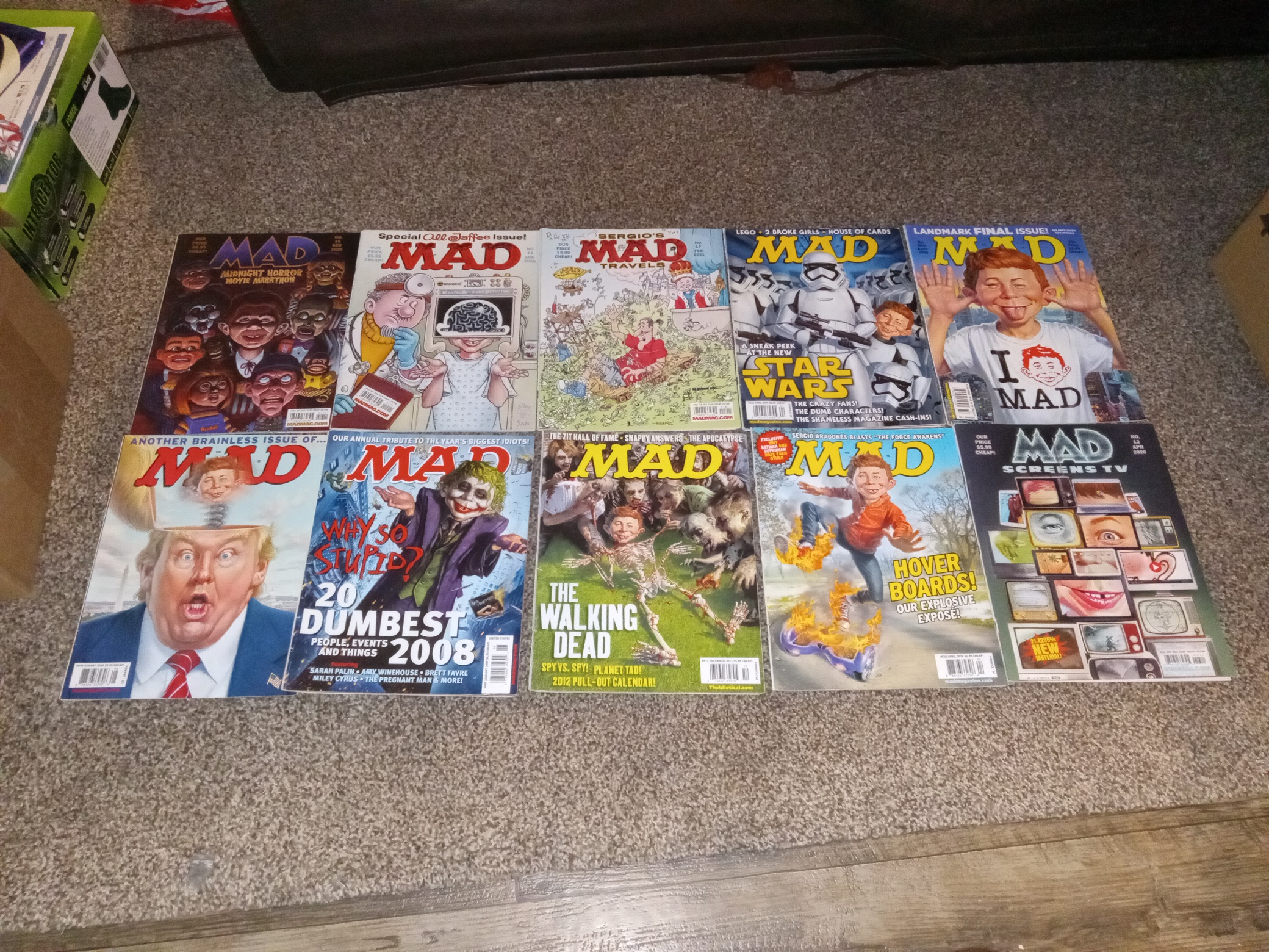 10 Issues of MAD Magazine (See Details) – Eborn Books