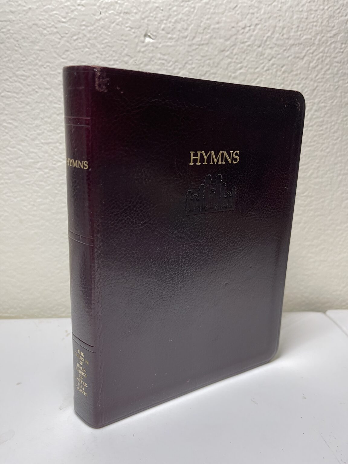 2008 Burgundy Italian Leather LDS Hymns Book – Church Employee Edition ...