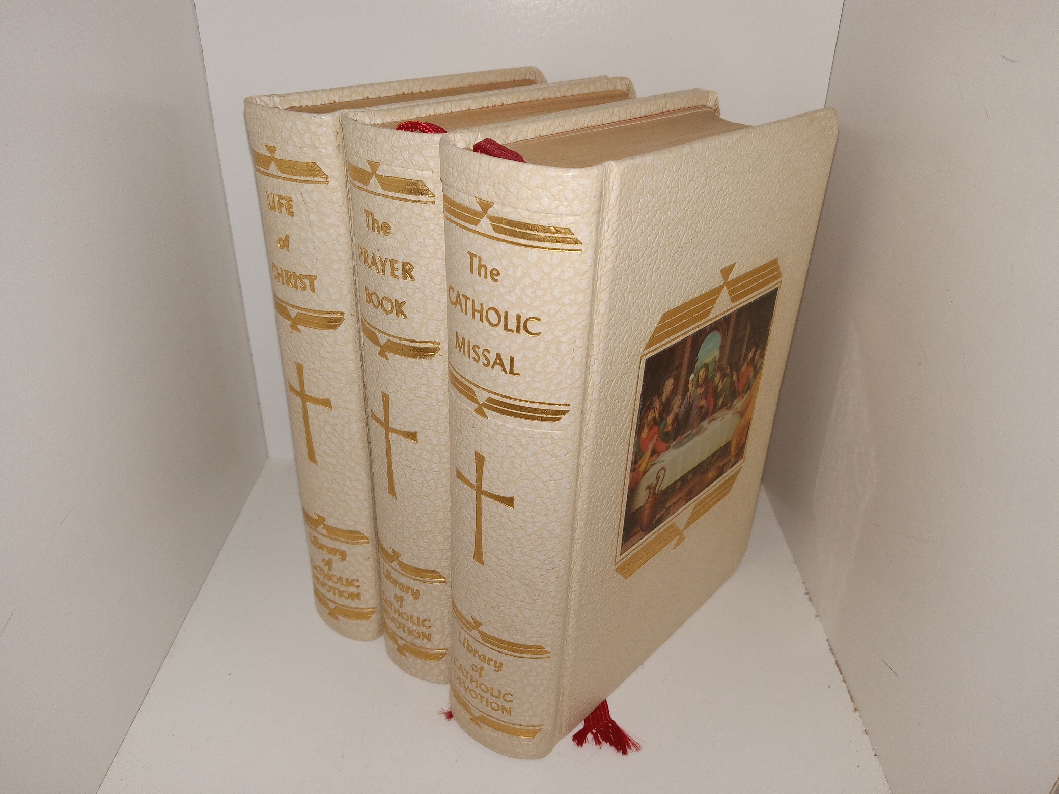 3 Library of Catholic Devotion Books: Life of Christ / The Prayer Book ...