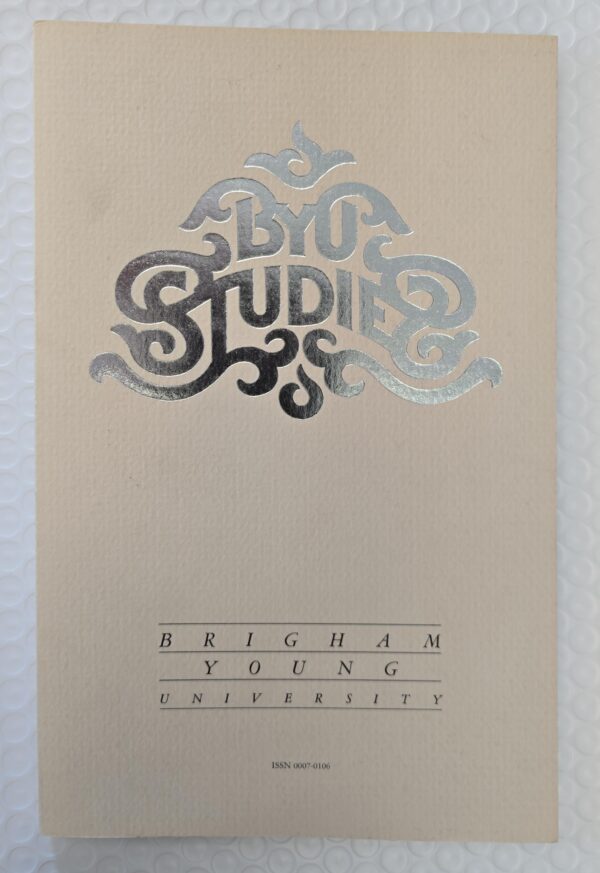 BYU Studies Vol. 23, No. 4. Fall 1983 — “Jesse Gause: Joseph Smith’s ...