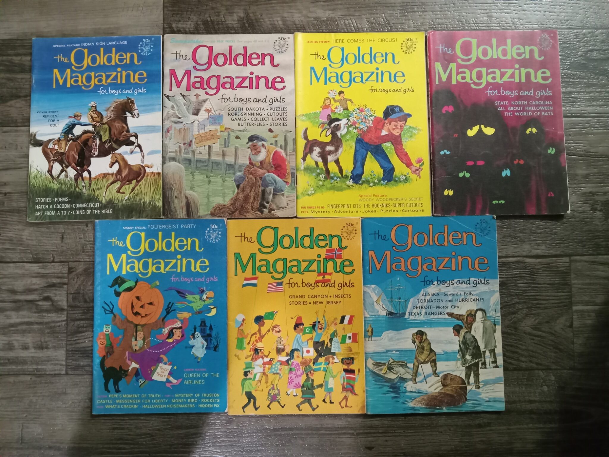 7 Misc. Issues of The Golden Magazine (See Details) – Eborn Books
