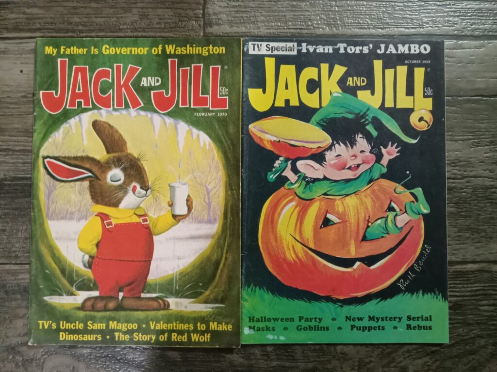 2 Issues of Jack and Jill Magazine: Vol. 31, No. 12, October 1969 / Vol ...