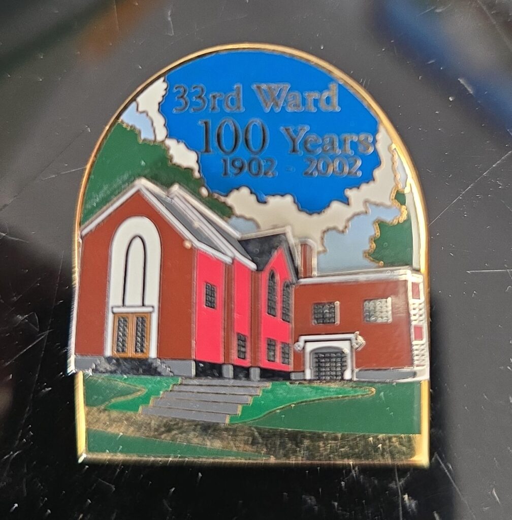LDS Pin — 33rd Ward ~ 100 Years 1902-2002 – Eborn Books