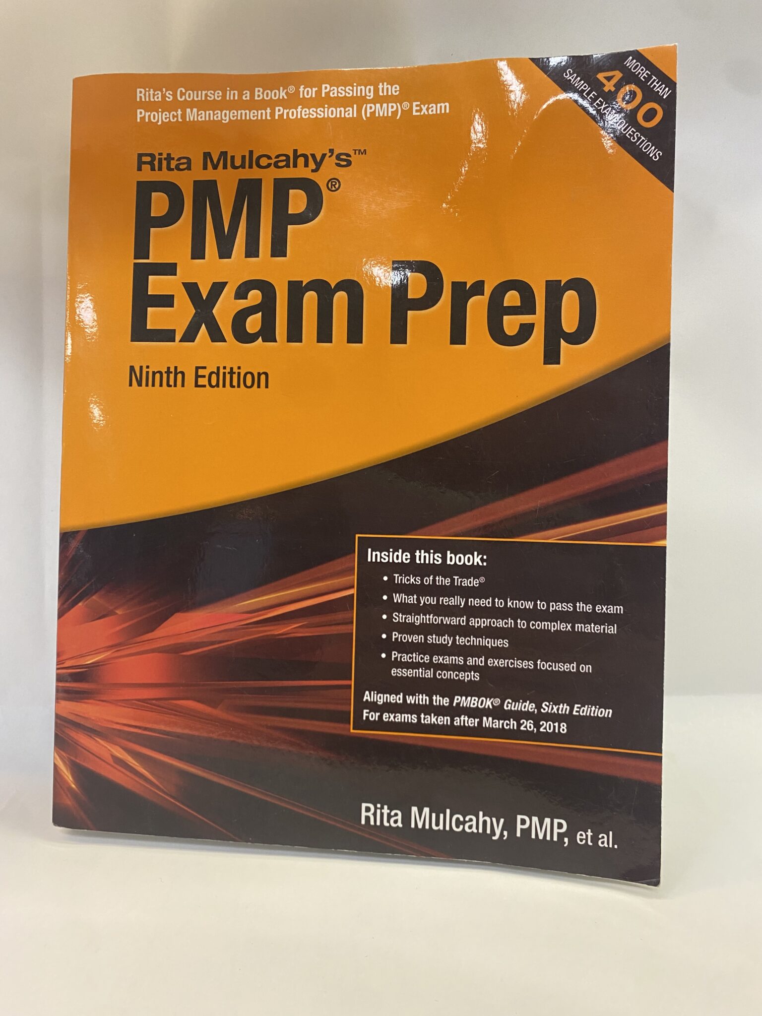 Rita Mulcahy’s PMP Exam Prep Ninth Edition – Rita Mulcahy – Paperback – 2018 – Eborn Books