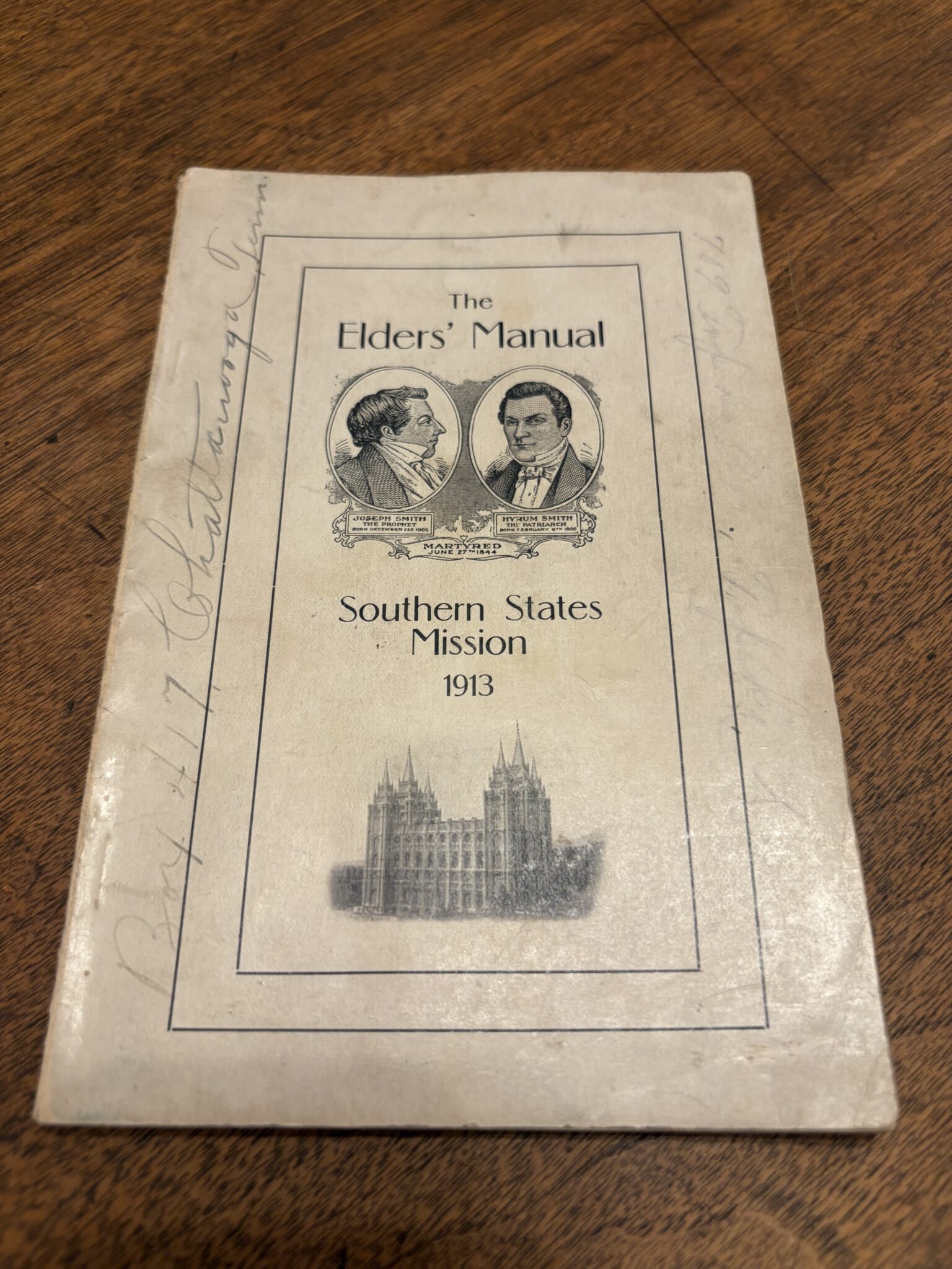 The Elders’ Manual: Southern States Mission by Chas A. Challis – 1913 ...