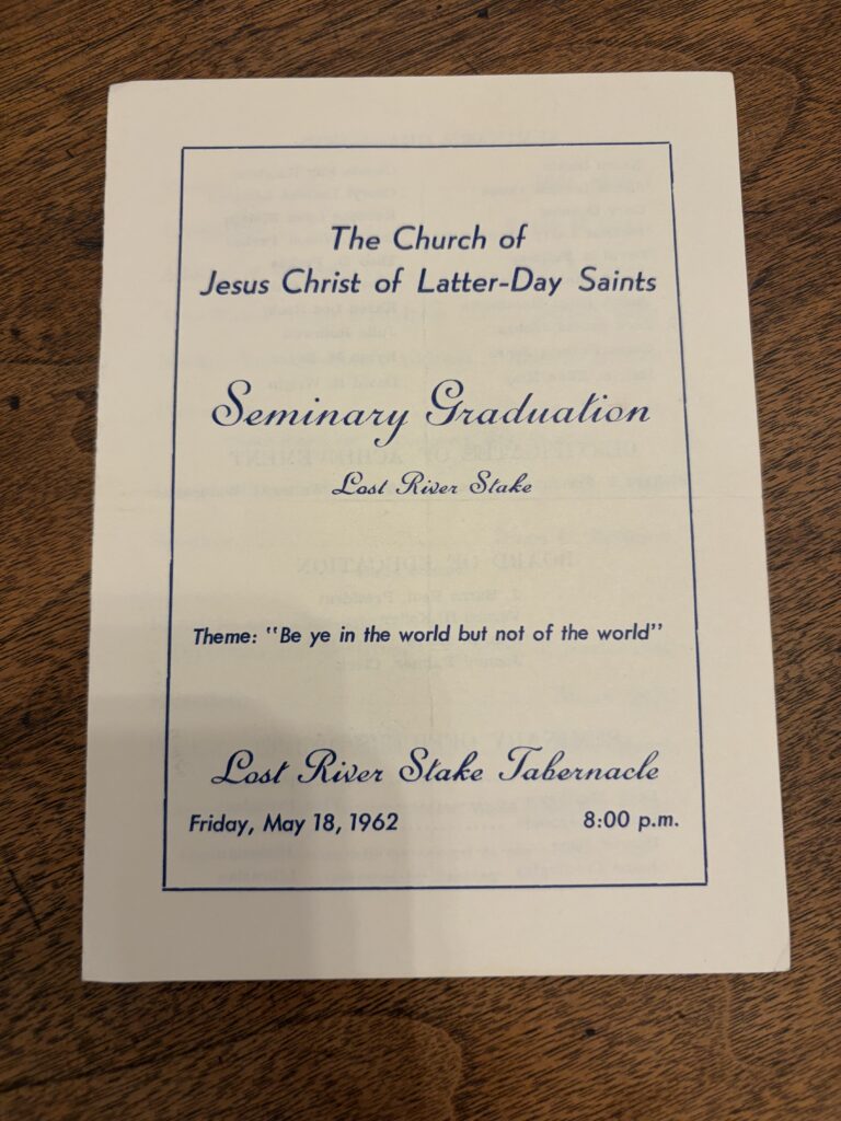 The Church of Jesus Christ of Latter-Day Saints Seminary Graduation ...